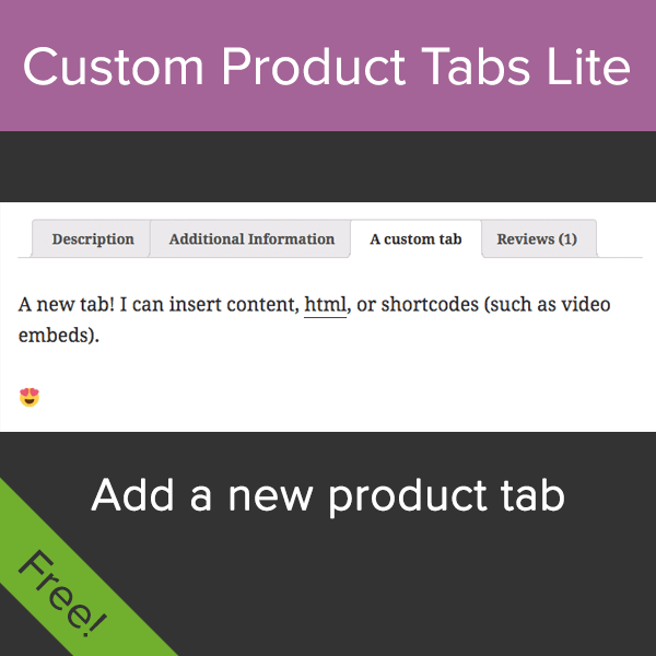 Woocommerce Custom Product Tabs Lite Skyverge